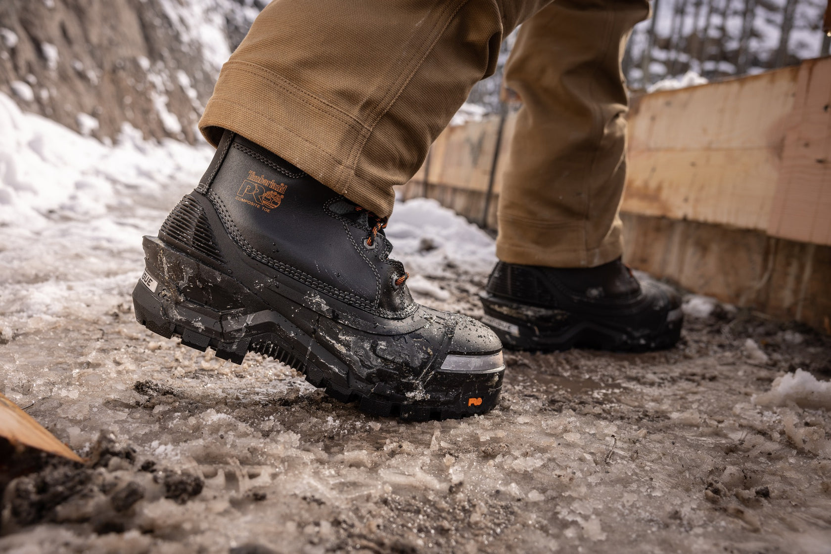 Timberland PRO Ballast 6-Inch Comp-Toe Work Boot for Men in Brown ...