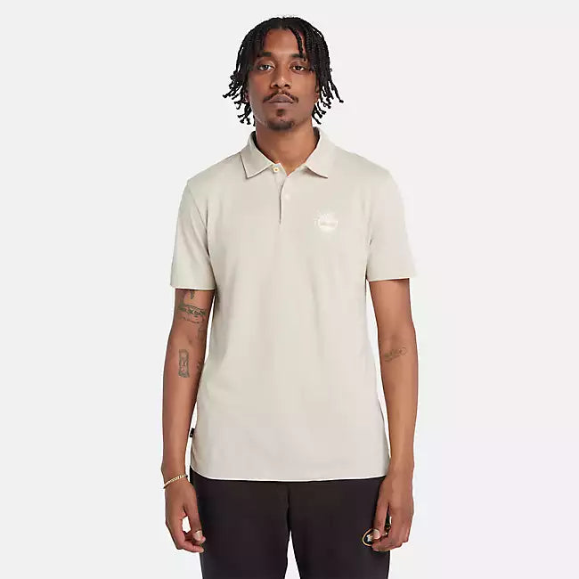 Logo Polo With Refibra Technology For Men In Beige – Timberland South ...